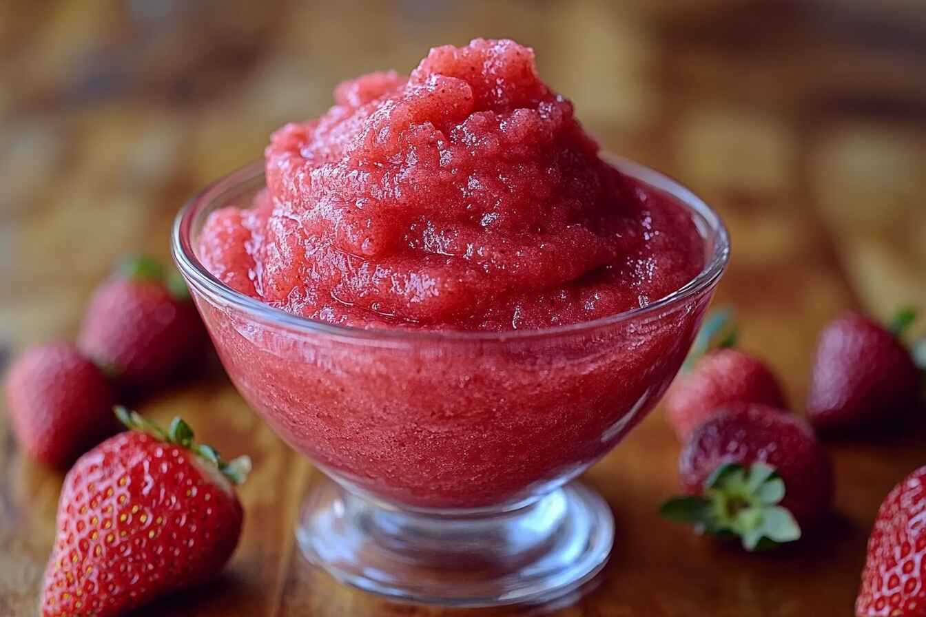 What is the difference between strawberry puree and strawberry syrup?